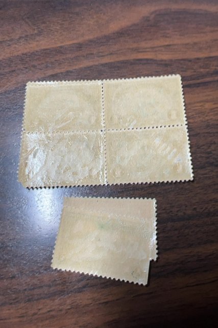 Scott 614, 617, 618 10 Stamps Stuck to Each Other Mint Disturbed OG Cat ...