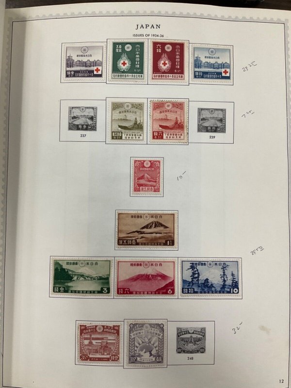 Japan & Ryukyus COLLECTION, 1871-1971, Minkus album, mint & used ...