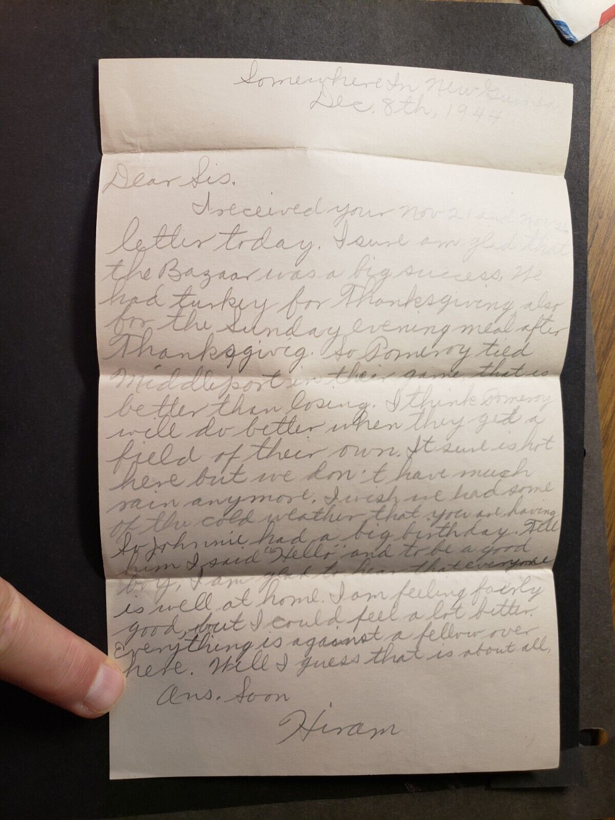 APO 322 FINSCHHAFEN, NEW GUINEA 1944 WWII Army Cover 60th Hospital w ...