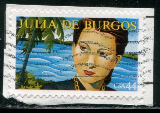 4476 US 44c Julia Burgos SA, used on paper | United States, General ...