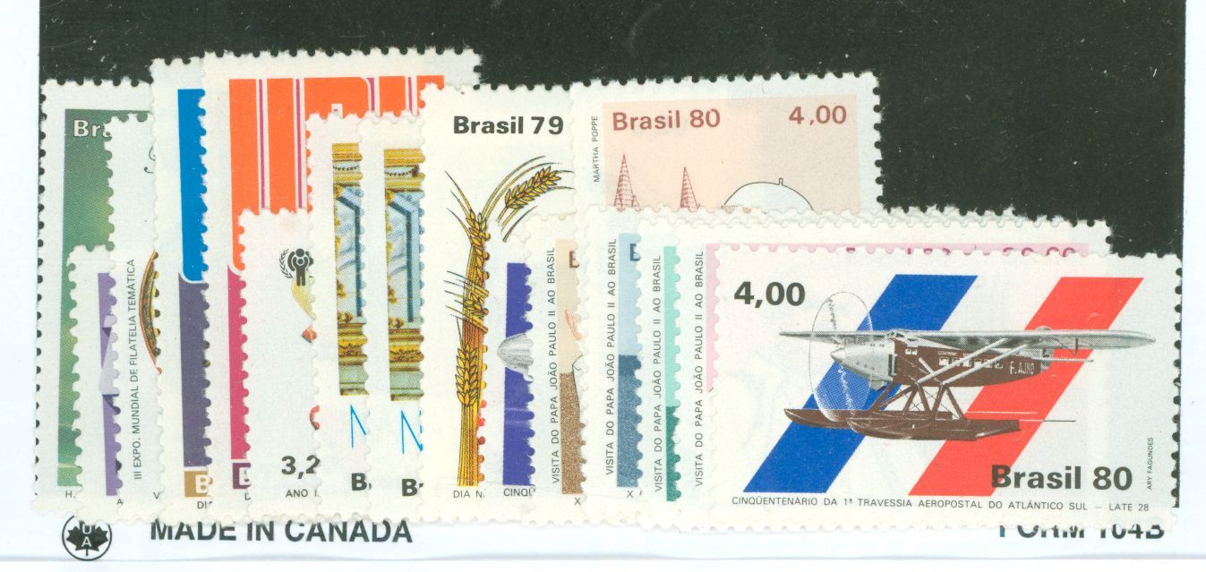 Brazil #1626/1700 Mint (NH) Single (Complete Set) | Central & South ...