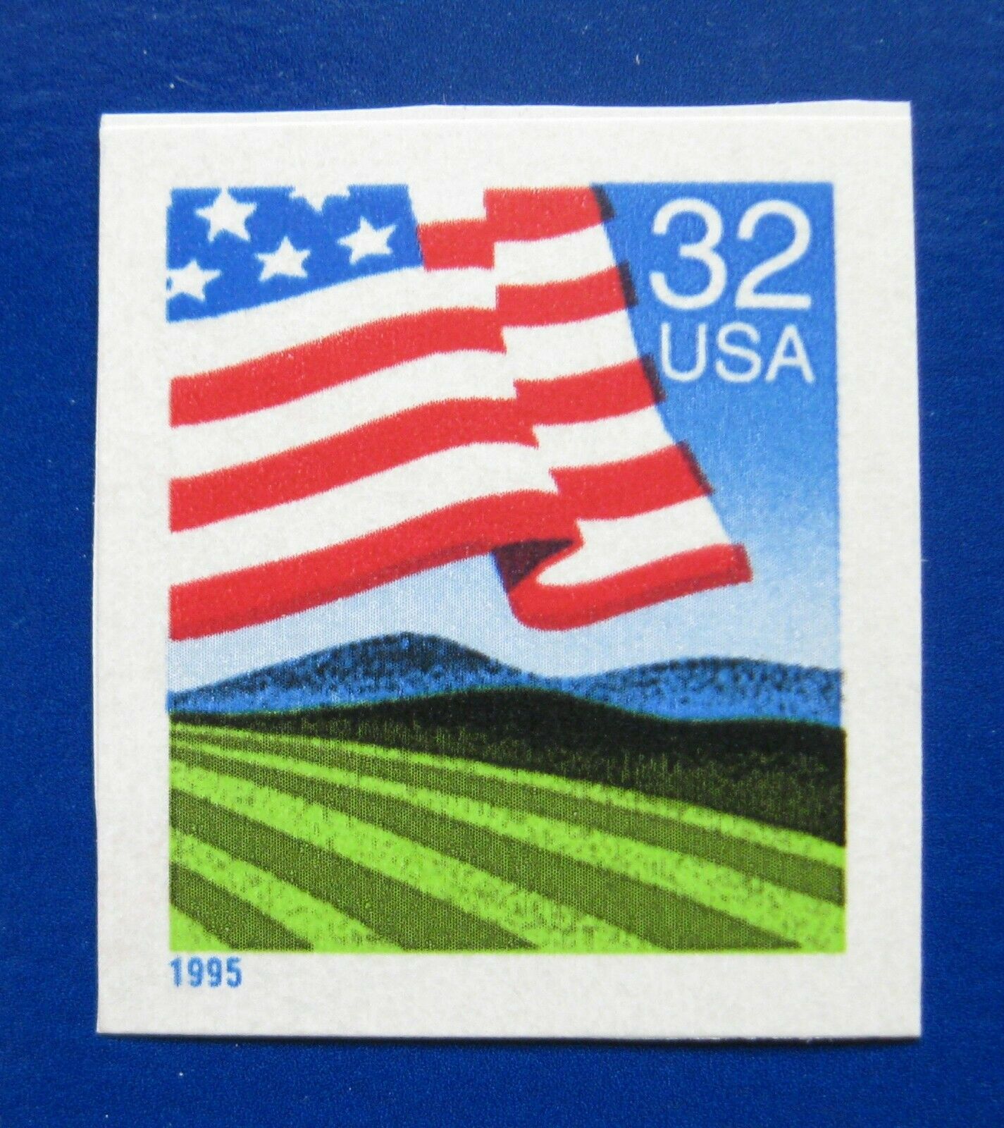 Sc # 2919 ~ Booklet Single ~ 32 cent Flag Over Field Issue (ea11 ...