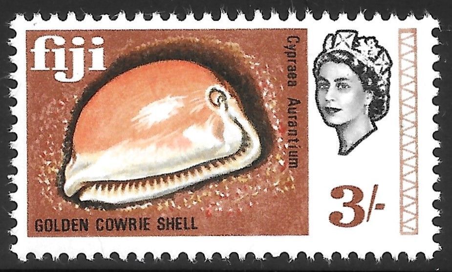Fiji Scott 252 MNH 3/- Golden Cowrie Shell issue of 1968 | Australia ...