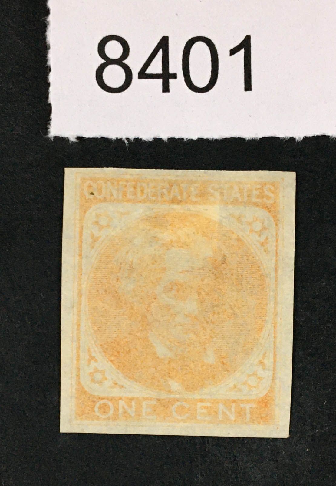 US Stamps Confederate States # 14 Imperf Mint OG H LOT #8401 | United ...