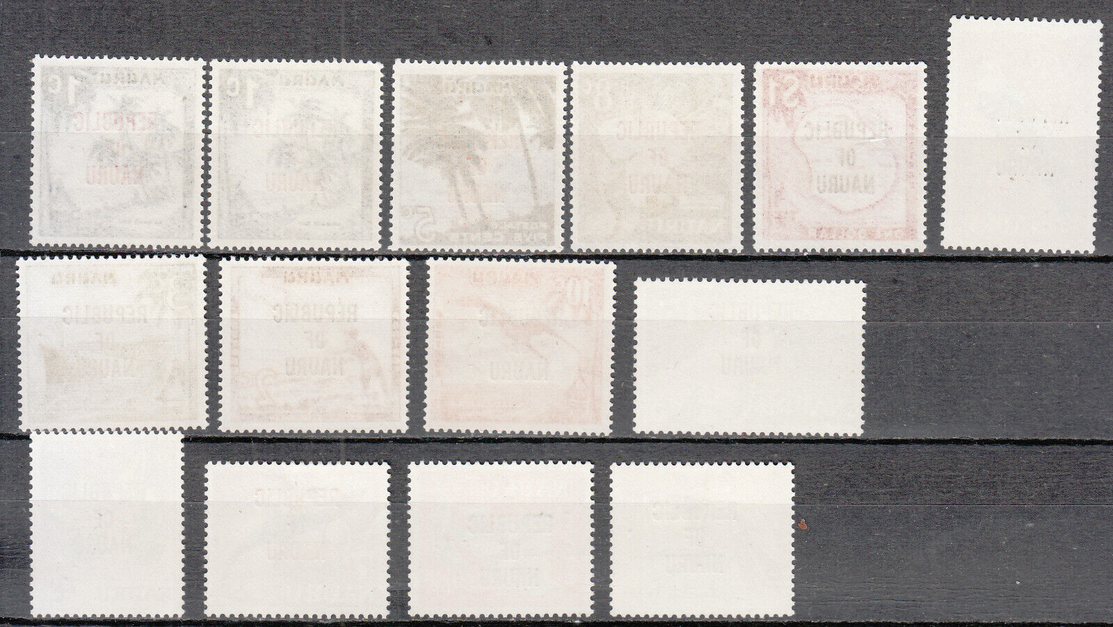 Nauru - 1968 overprinted short set Sc# 72/85 - MNH/MLH (8375) | Australia & Oceania - Nauru ...