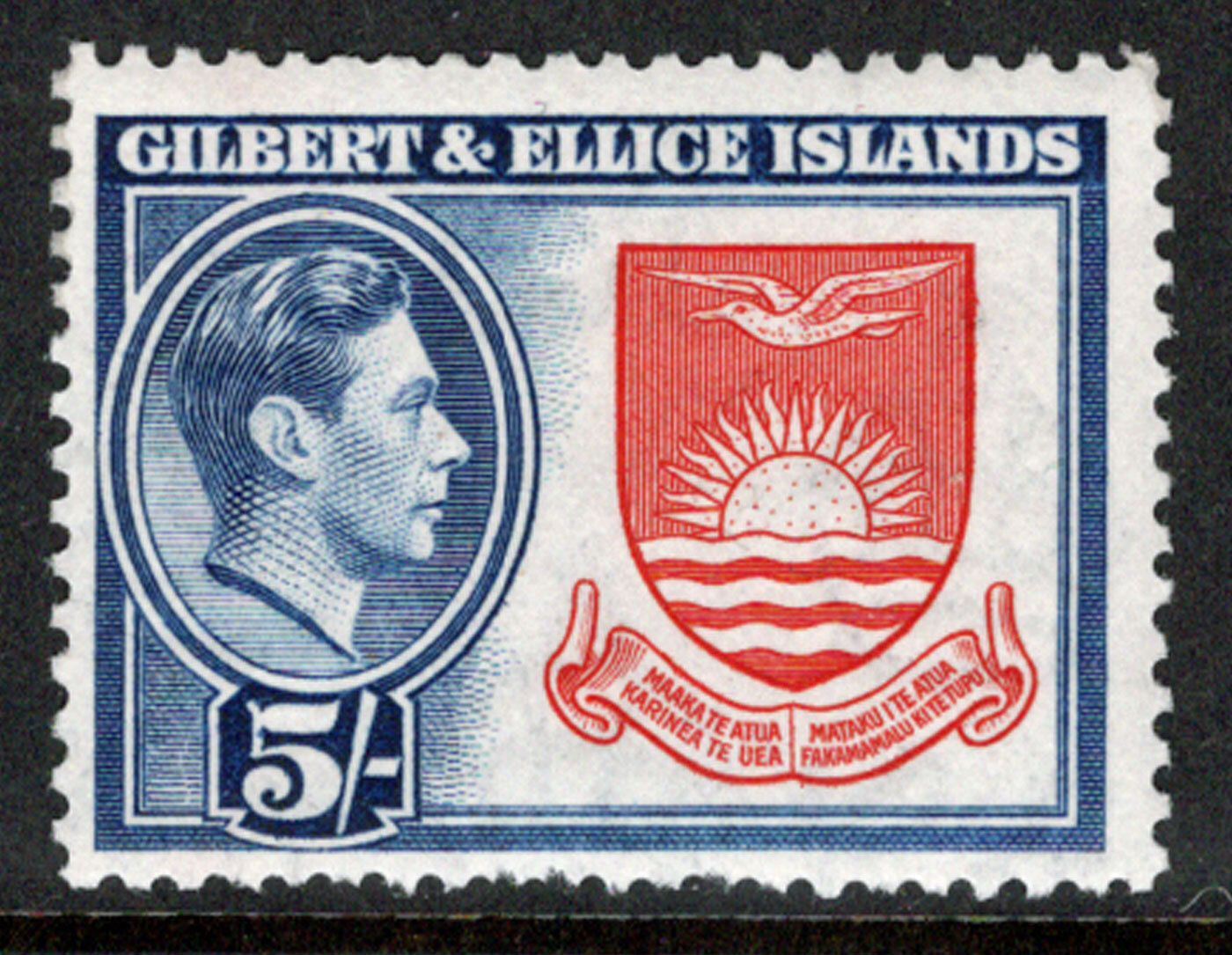 Gilbert & Ellice Islands - King George VI - Coat of Arms - # 51 - M/NH ...