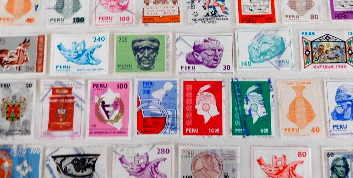 Peru Mini Lot of 28 Commemoratives, most from '50s-60s, Good to fill in ...