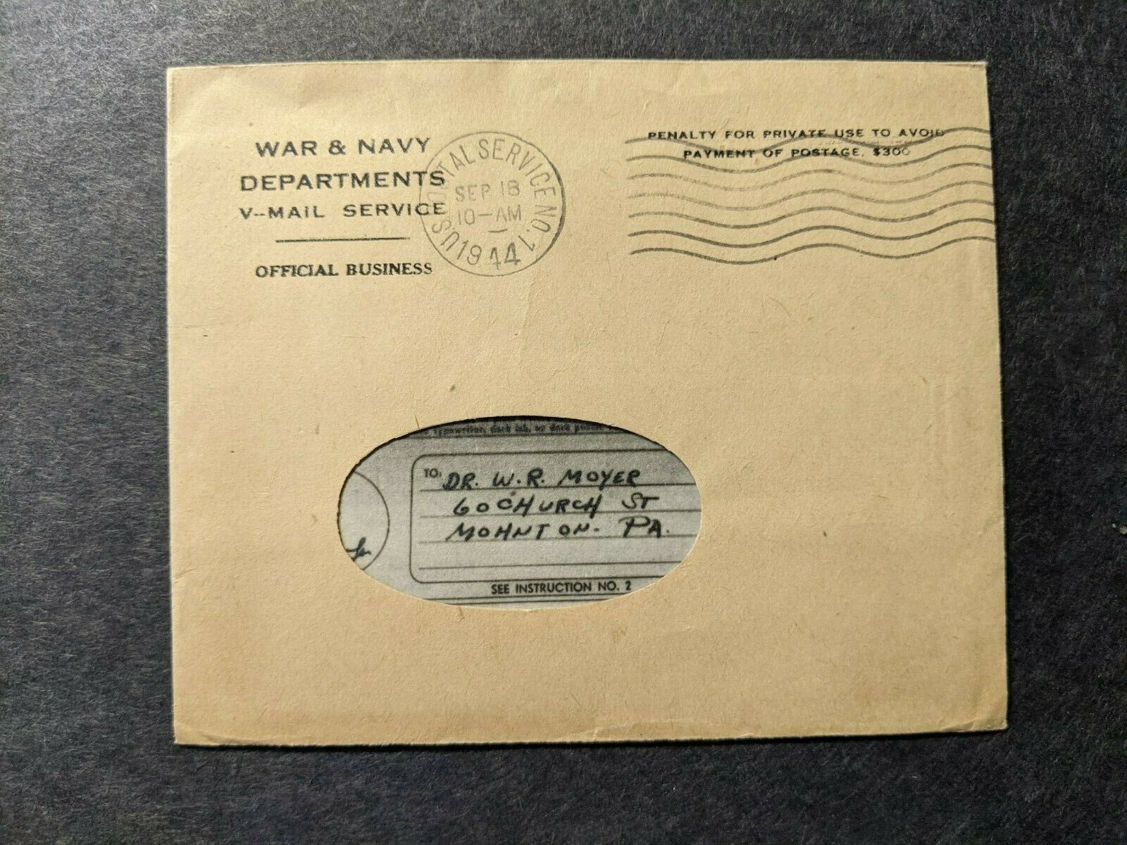 APO 708 Espiritu Santo, New Hebrides 1944 Wwii Cover 31st Hospital V ...