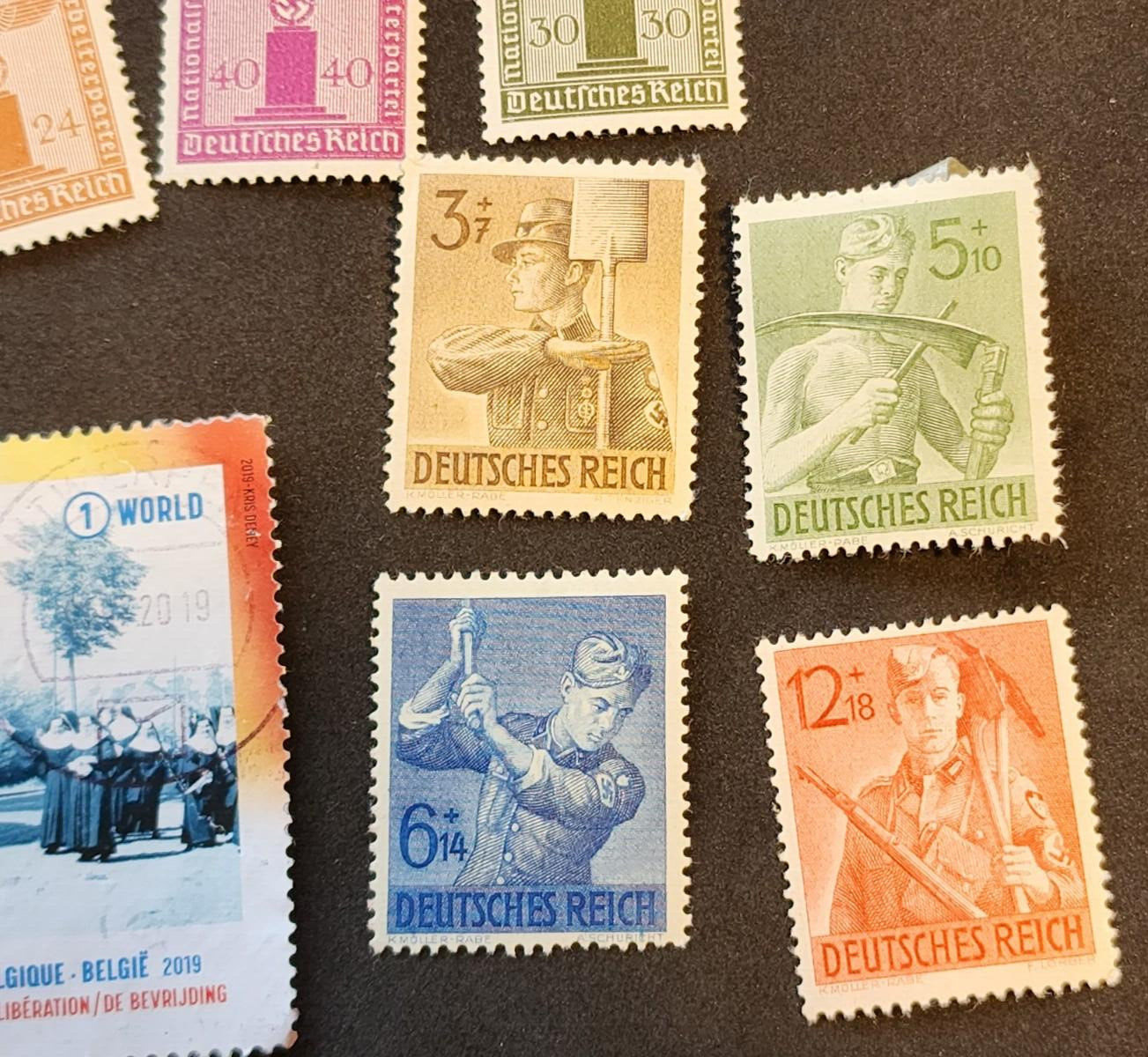 WW2 WWII German Third Reich NSDAP Nazi War Military stamps Hitler ...