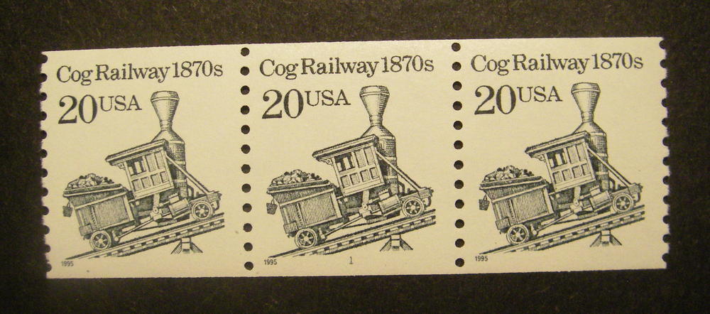 Scott 2463, 20 cent Cog Railway, PNC3 #1, MNH Transportation Coil ...