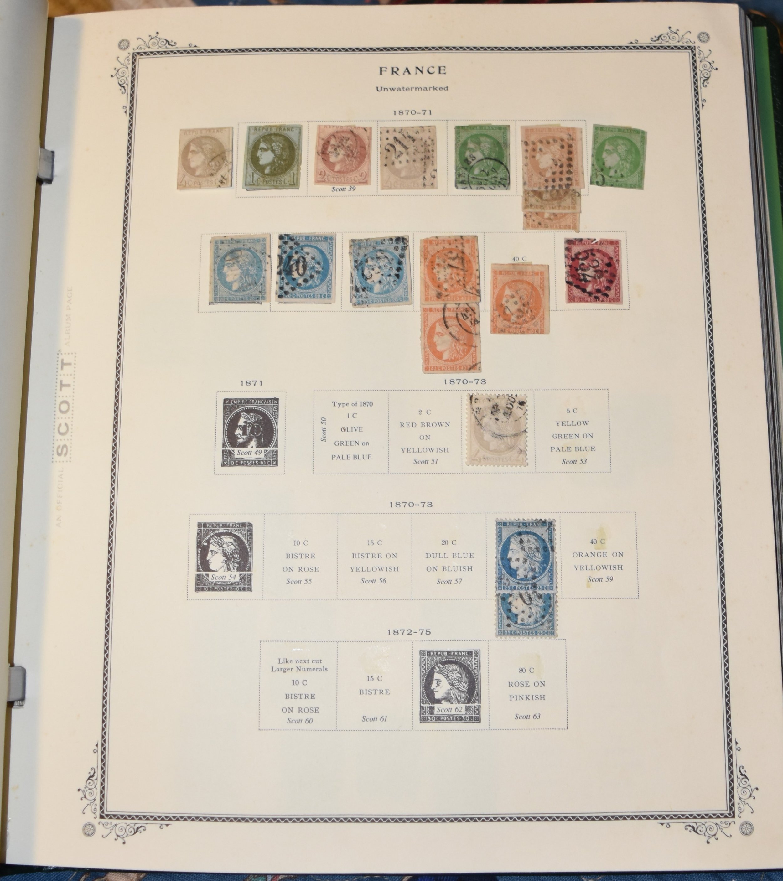 Used Starter French Stamp Collection in Scott Album, cv $3,500 ...