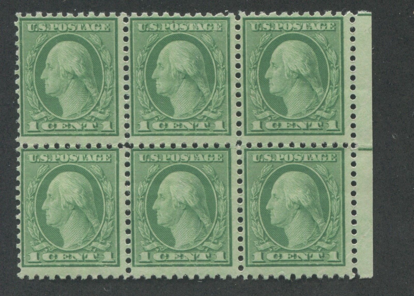 1920 US Postage Stamp #542 Mint Never Hinged Fine Original Gum Block of ...