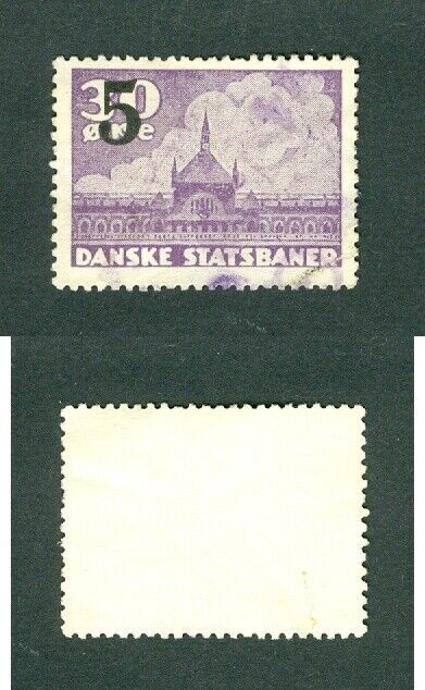 Denmark. Railway, Stamp. Parcel. Cancel. Overprint 30/5 Ore.Coph ...