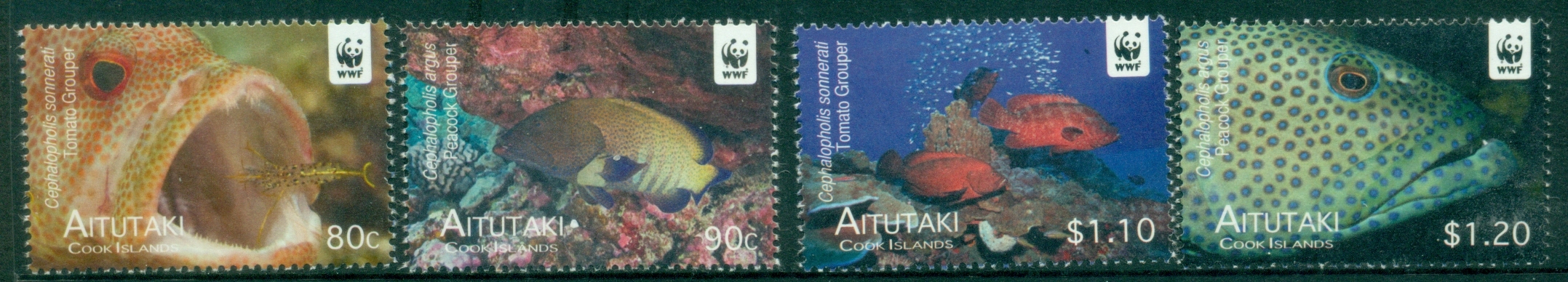 Aitutaki 2010 WWF Marine Life Fish MUH | Australia & Oceania - Cook ...