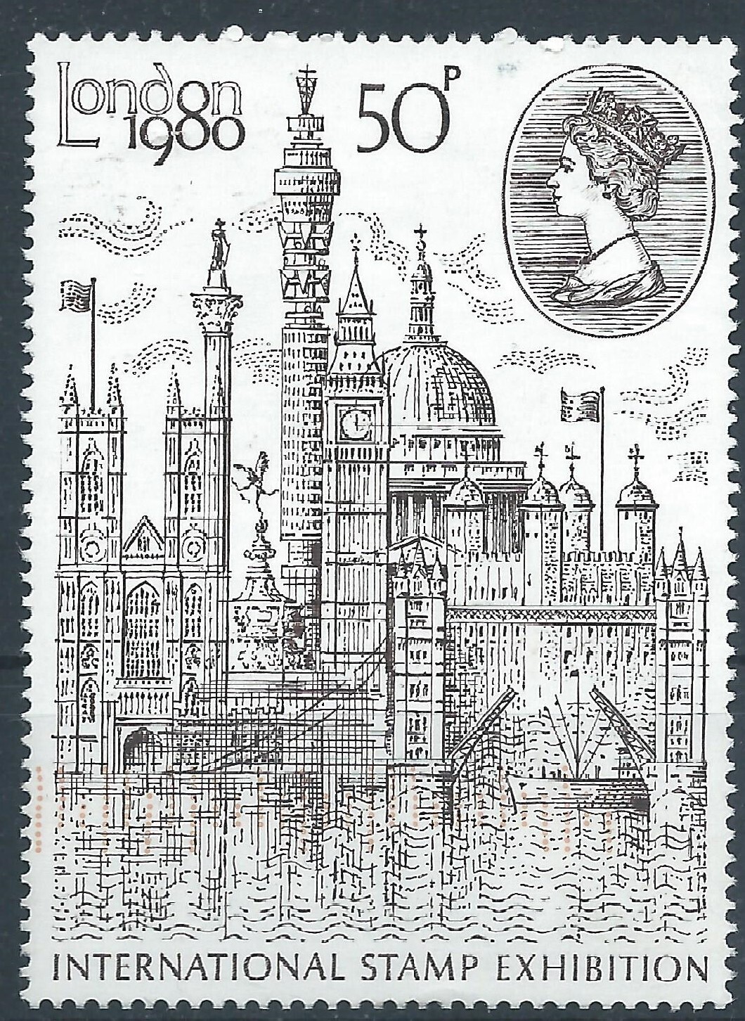 1980 GB - London Stamp Exhibition - SG1118 used | Great Britain ...