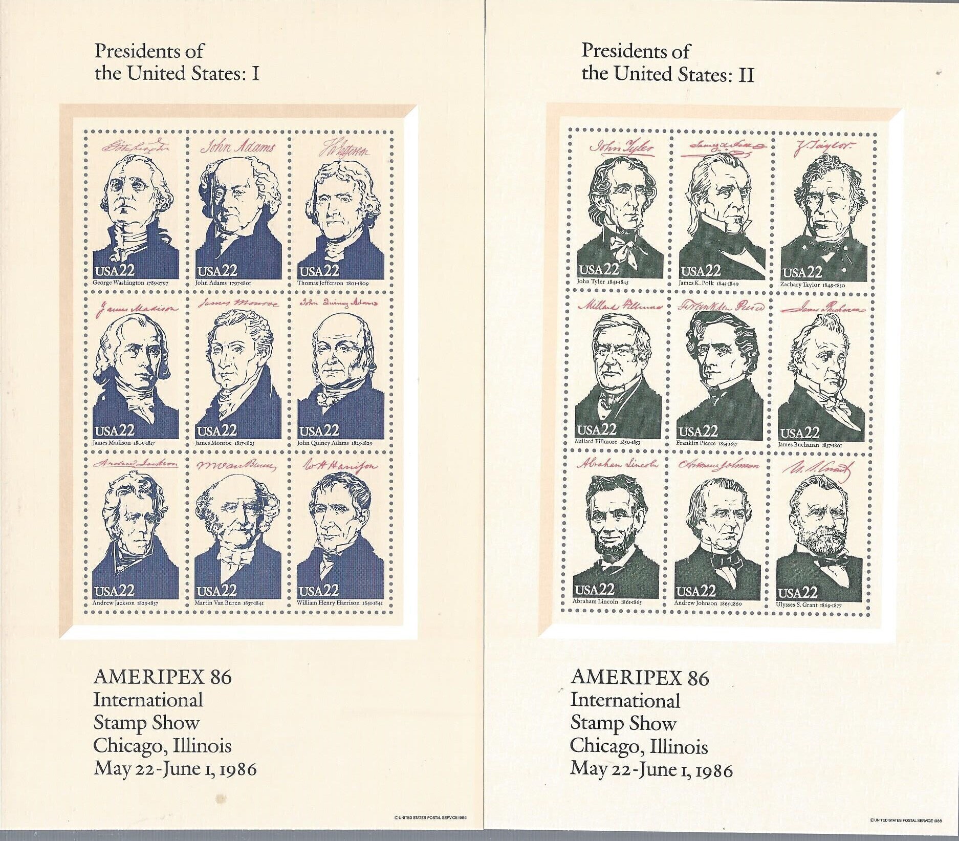 United States 2216 thru 2219 Complete Ameripex | United States, General ...