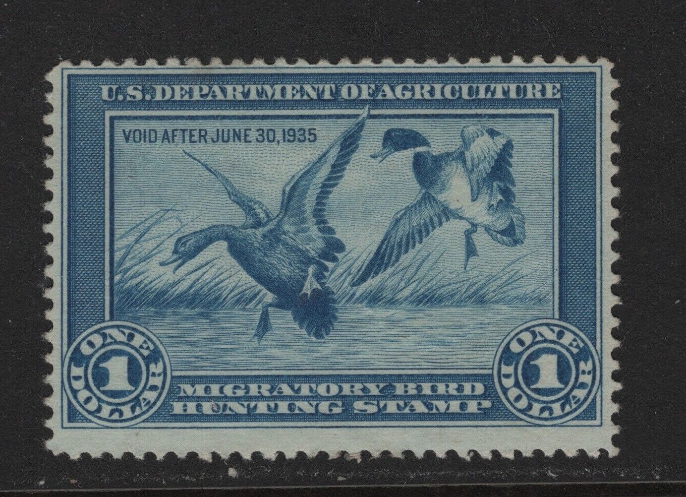 RW1 F-VF original gum mint lightly hinged with nice color ! see pic ...