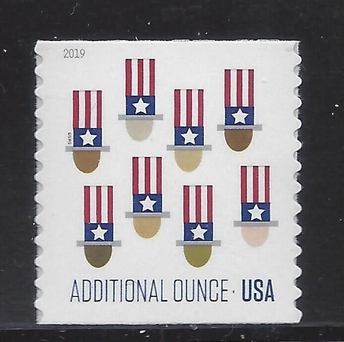 US 2019 Uncle Sam's Hat Coil Scott #5341 Additional Ounce | United ...