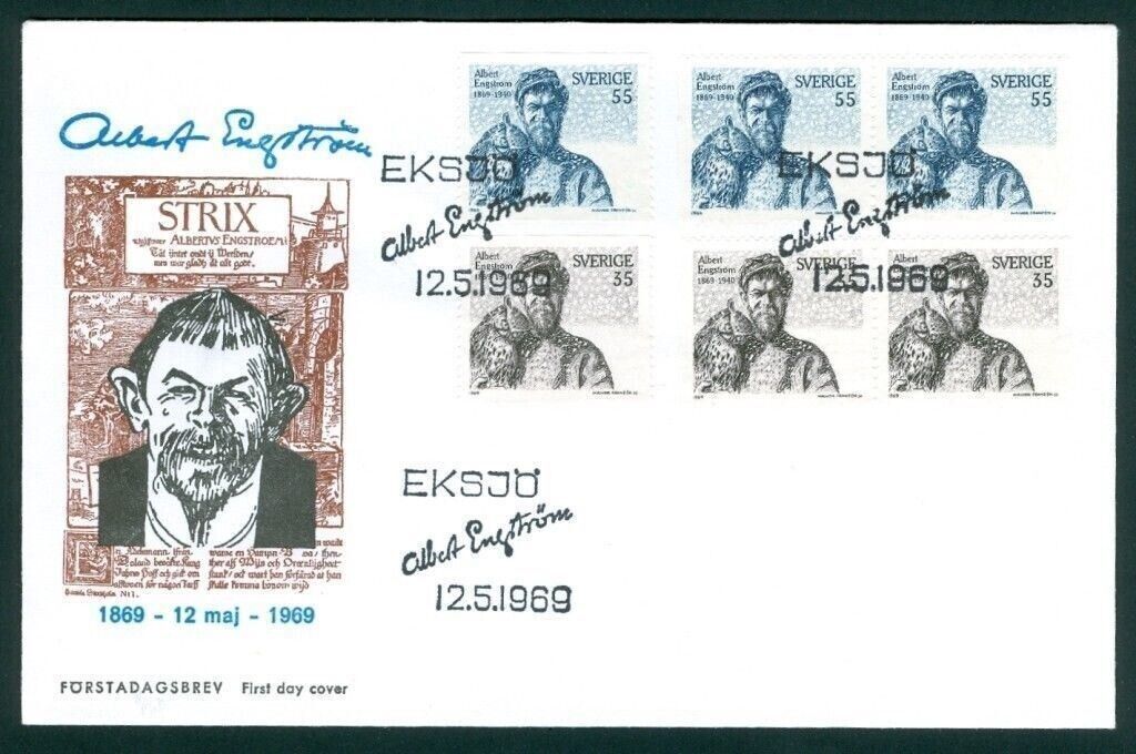 Sweden. Fdc Cachet.1969. Albert Engstrom. Engraver. M. Franzen | Europe ...