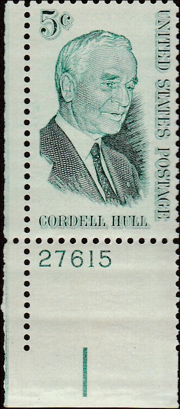 # 1235 Mint Never Hinged ( MNH ) Cordell Hull | United States, General ...