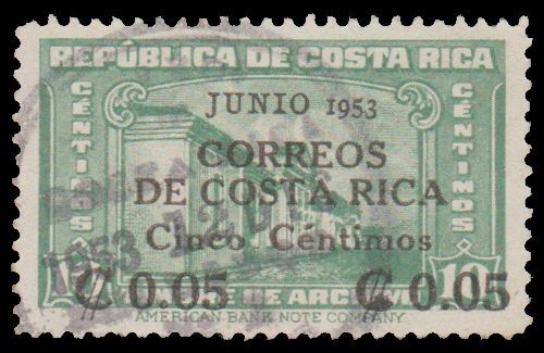 Costa Rica Stamp 1953. Scott # 257. Used. # 5 | Central & South America ...