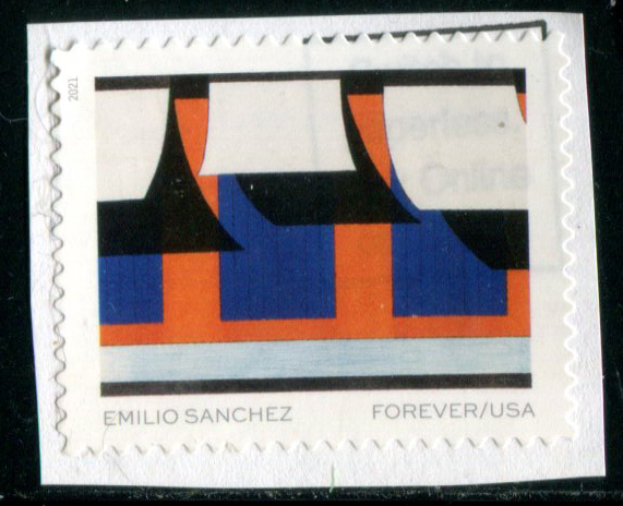 5596 (55c) Emilio Sanchez SA, used on paper | United States, General ...