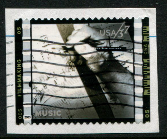 3772d US 37c Film Making: Music SA, used on paper | United States ...