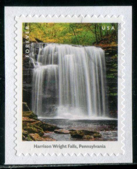 5800c US (63c) Waterfalls - Harrison Wright Falls SA, used on paper ...