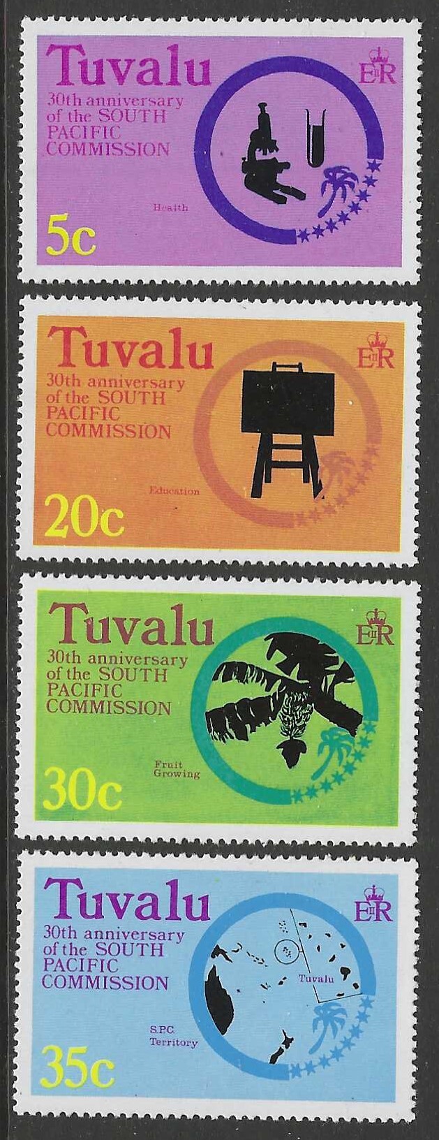 TUVALU 1977 South Pacific Commission Set Sc 46-49 MNH | Australia ...