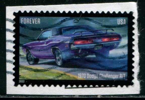 5716 US (60c) Pony Cars - Dodge Challenger R/T SA, used on paper ...