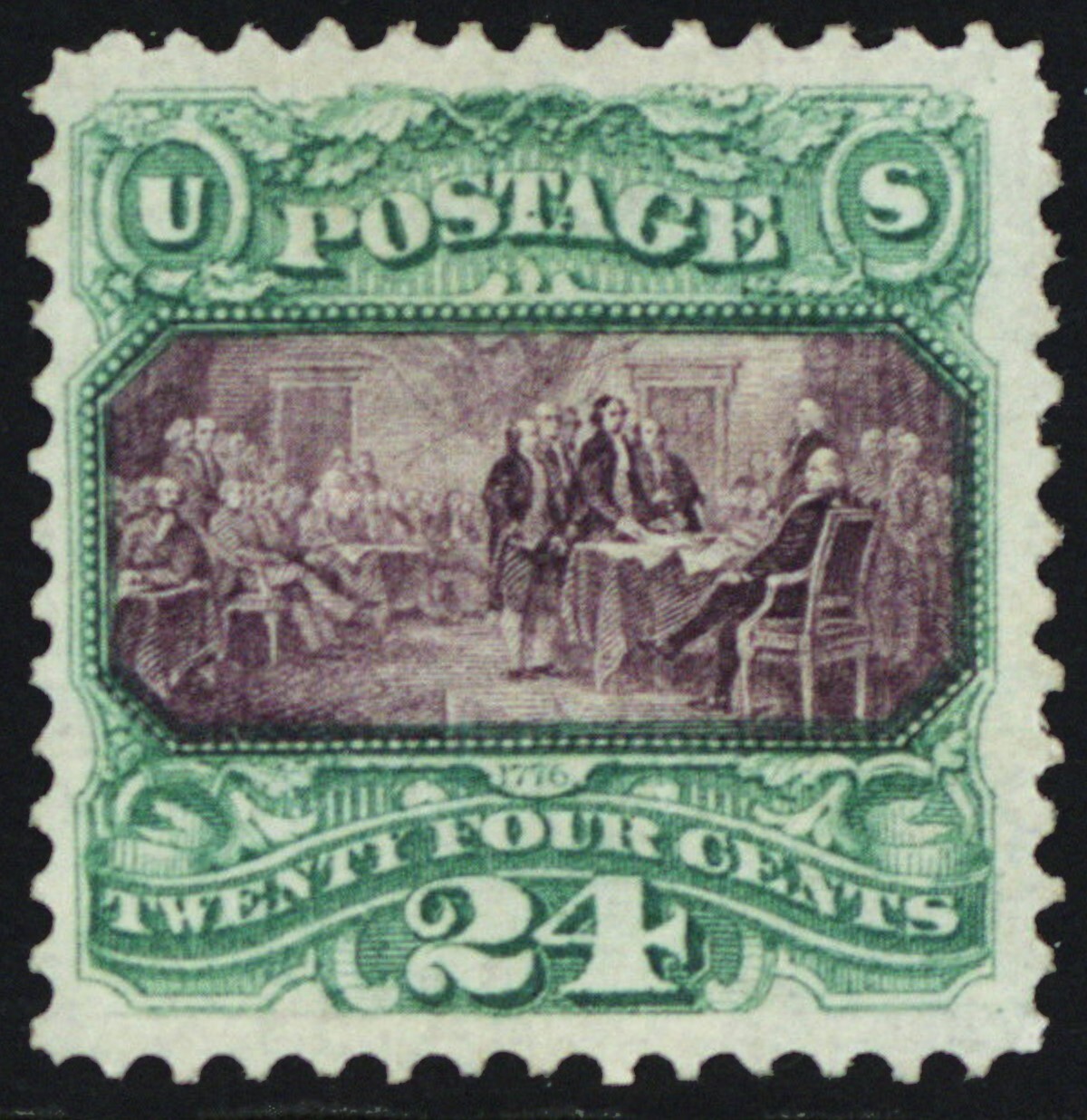 120, Unused 24¢ - Sharp Impression! With PSE Certificate - Stuart Katz ...