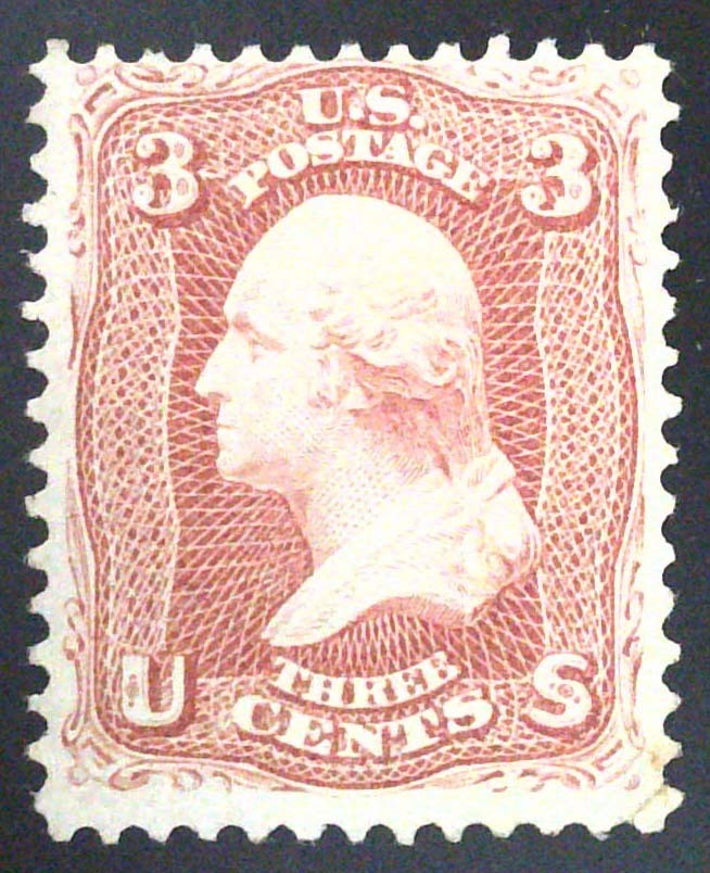 Scott #65 - VF - 3c Rose - Washington - NG - 1861 | United States ...