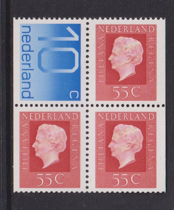 Netherlands #536 MNH 1976 booklet combination 3 x 55c + 10c | Europe ...