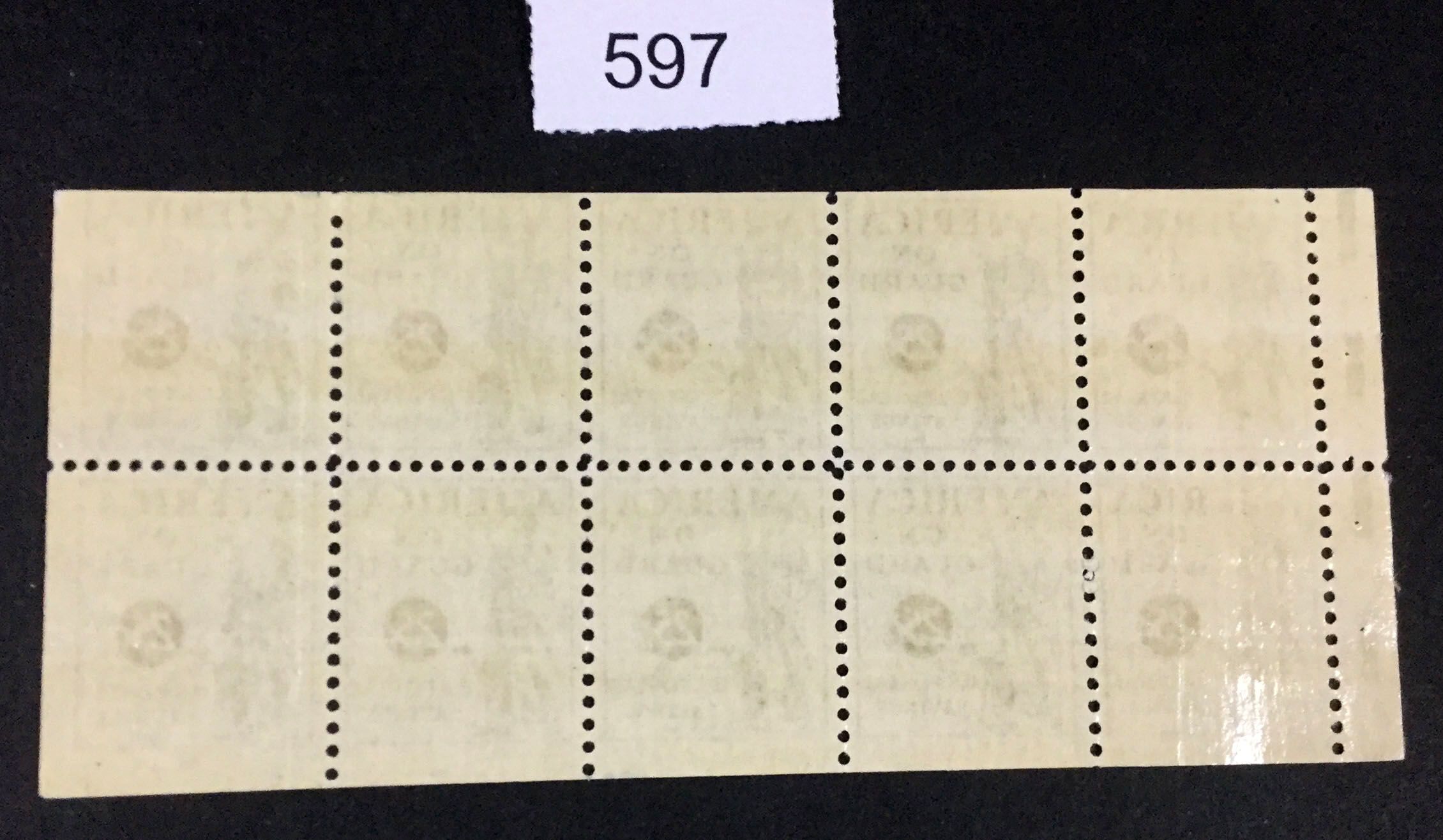 US Stamps #Ps12B Mint OG NH Booklet Electric EYE Marker $65 LOT #597 ...