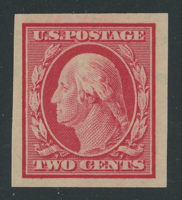 USA 384 - Two Cent Washington Imperf SLW - XF Mint never hinged ...