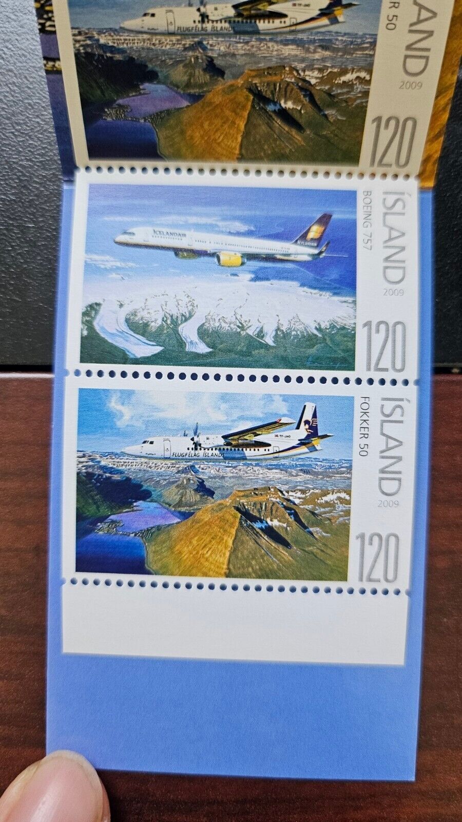2009 Iceland Scott 1164 120k Boeing 757 MNH Exploded Full Booklet ...