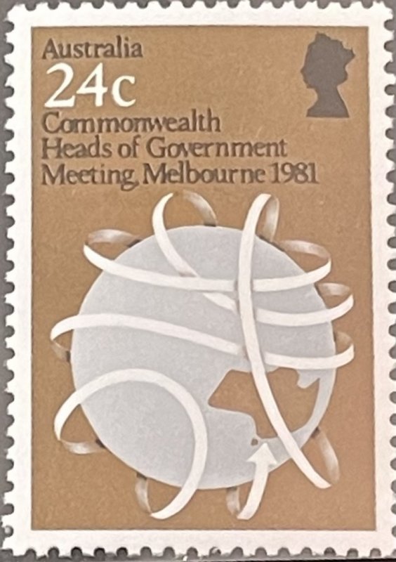 1981 Stamp of Australia of Globe & Map of Australia SC# 814 MNH ...