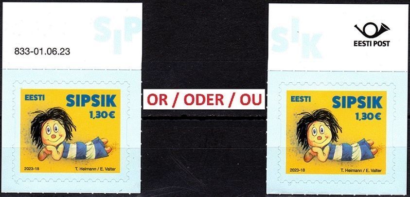 ESTONIA 2023-16 Children's Stamp: Sipsik. Top CORNER, Mint Adhesive ...