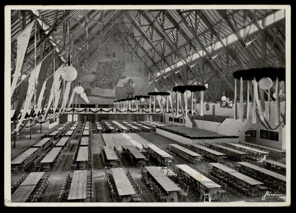 3rd Reich Germany Nuernberg KdF Hall Reichsparteitag Propaganda Card ...