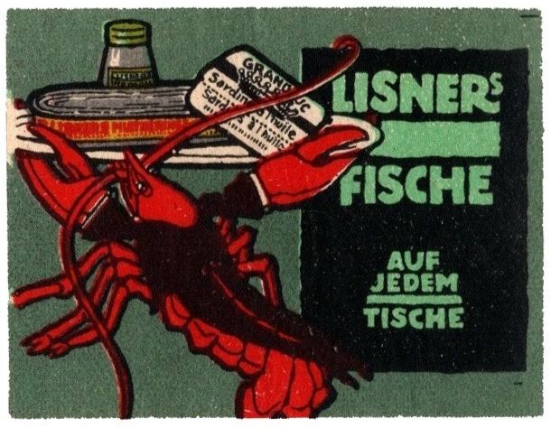 Vintage Germany Poster Stamp Lisner’s Fish On Every Table | Specialty ...