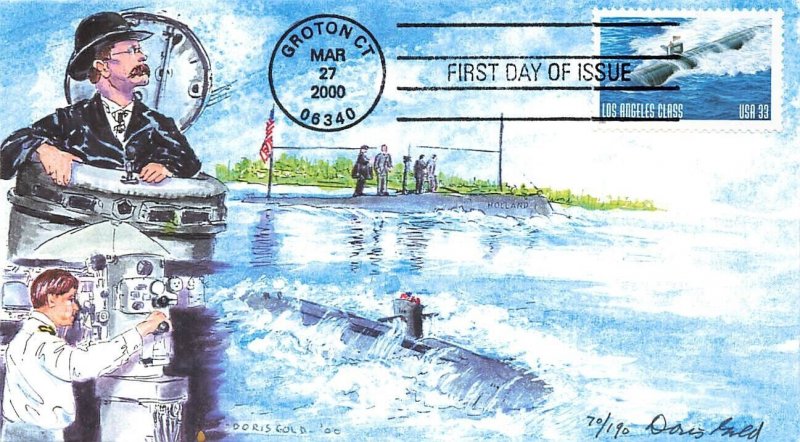 3374 LOS ANGELES CLASS SUBMARINE - Doris Gold cachet | United States ...