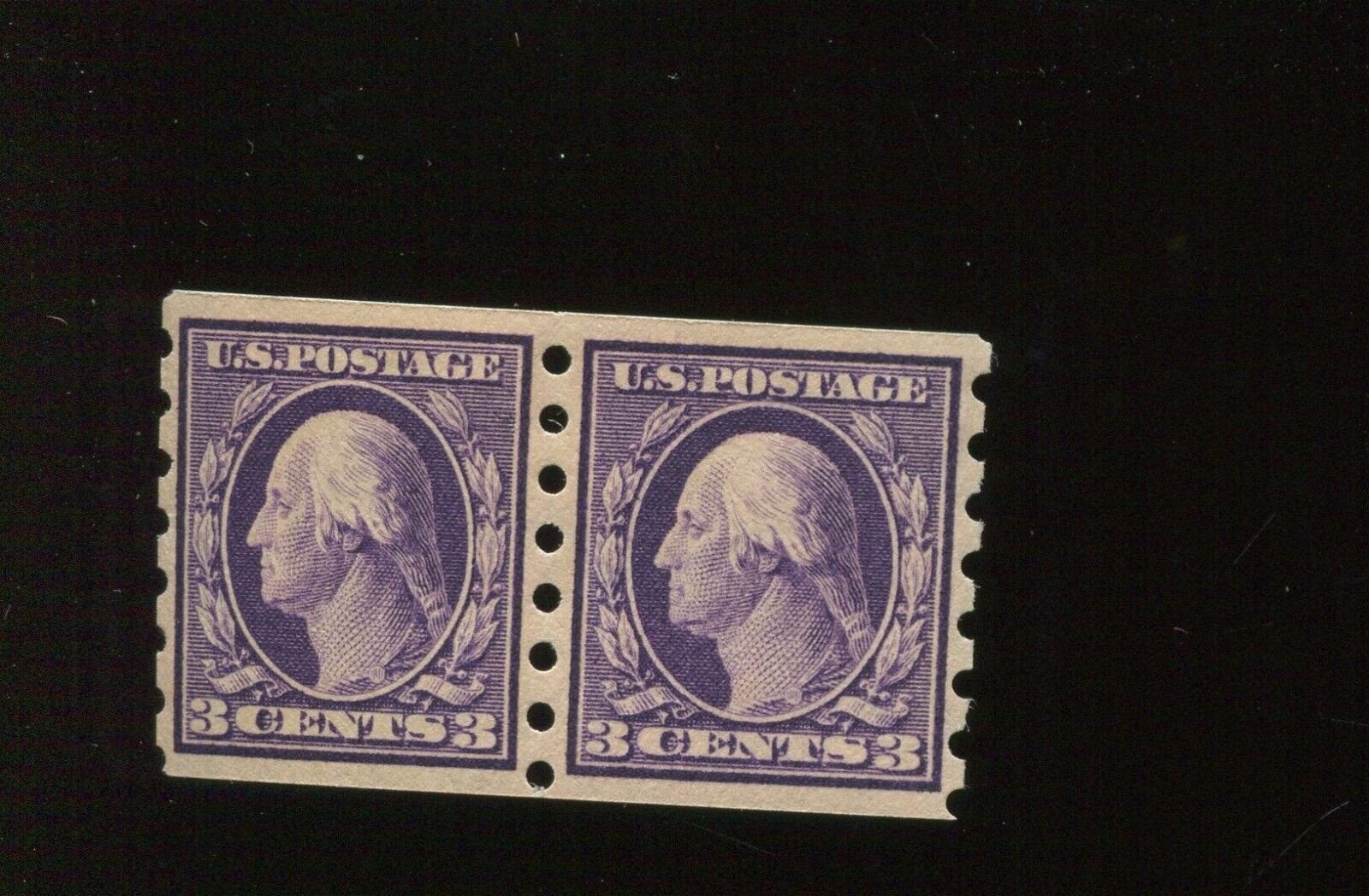 345 Mailometer Type III Mint Pair of 2 Stamps with Crowe Cert (Bz 1119 ...