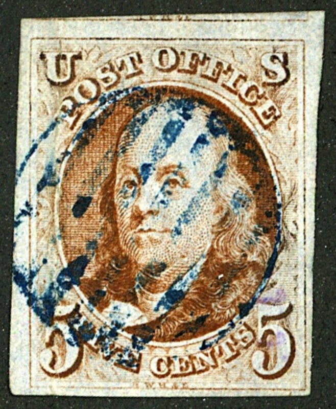 U.S. #1 USED | United States, General Issue Stamp / HipStamp