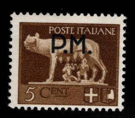 ITALY Scott M1 Military Stamp P.M. = Posta Militare 1943 overprint ...
