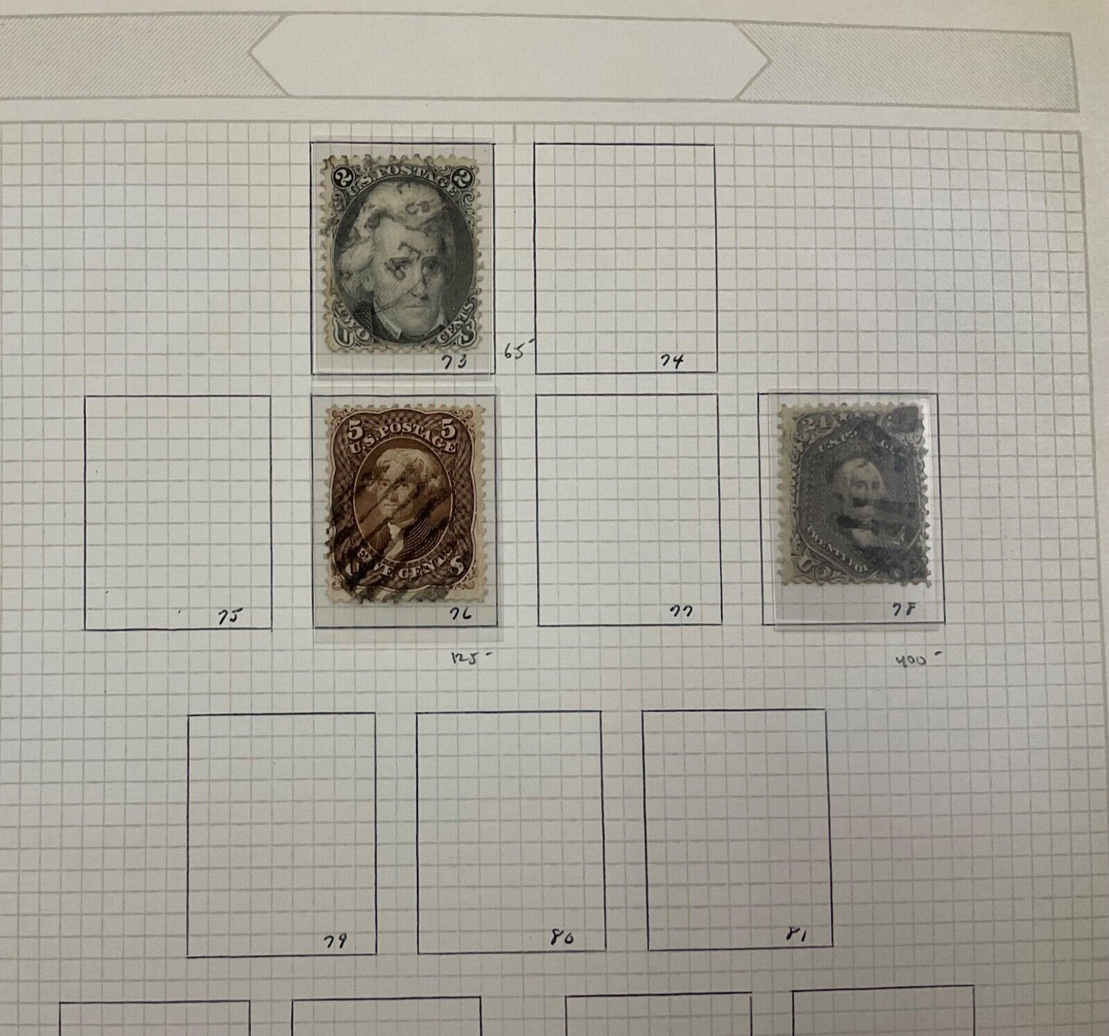 US better STAMP COLLECTION homemade pages 1860-1970 used, NH, LH cv ...