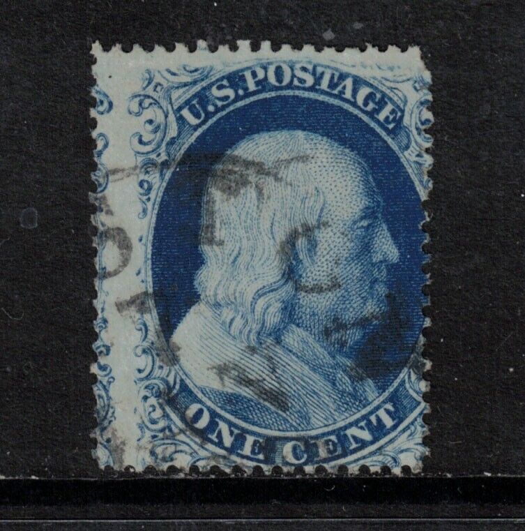 USA #19 Used Fine Rare Stamp Type 1a Pos 92L4 With Ideal Light Cancel ...