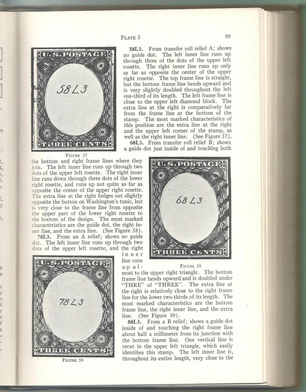 3c Stamp of The United States 1851-1857 Issue C. Chase Moore 1929 1st ...