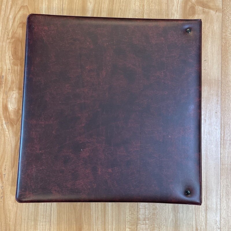 Scott Mint Sheet Album Padded Maroon 3-Ring Binder w/50 Double-Sided ...