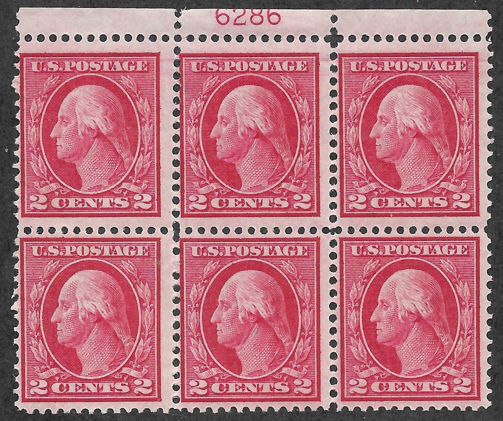 MNH 1912 Upper Margin 2c Washington PNB, Scott #406** | United States ...