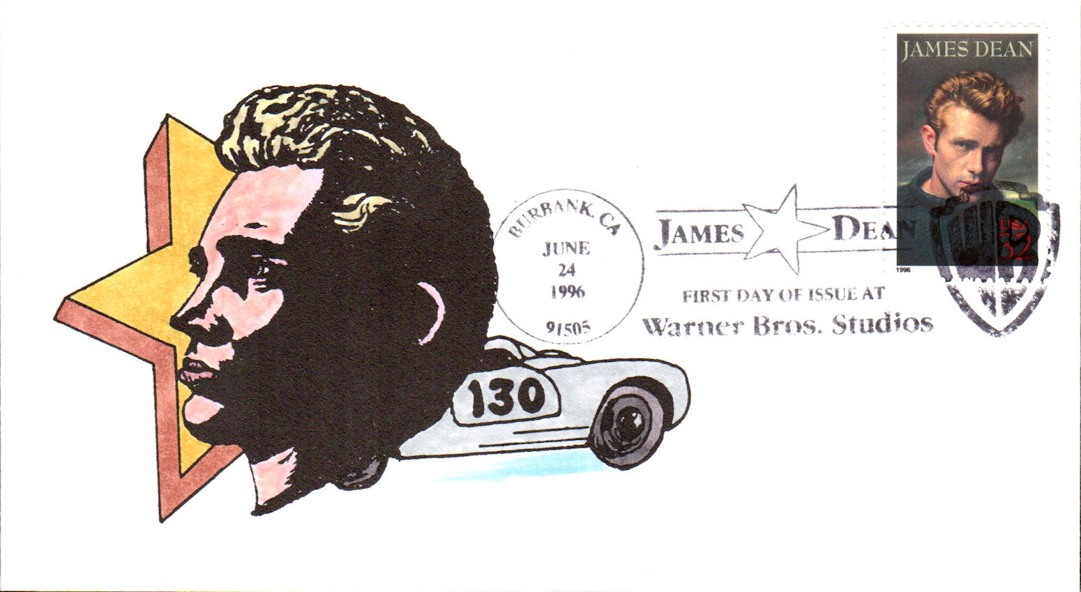 #3082 James Dean LMG FDC | United States, General Issue Stamp / HipStamp